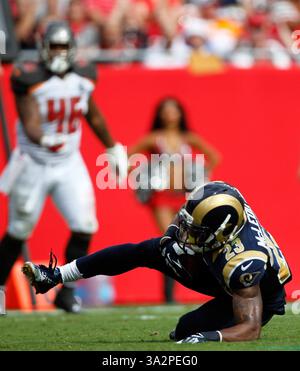Tampa Bay Buccaneers safety Josh Hayes (32) takes the field after ...