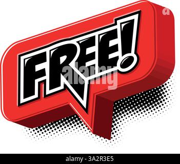 free entry speech bubble. free entry sign. free entry banner Stock ...