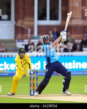 England's Jamie Smith batting during the second Men's International ...