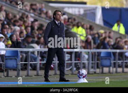 Burnley manager Scott Parker on the touchline during the Premier League ...