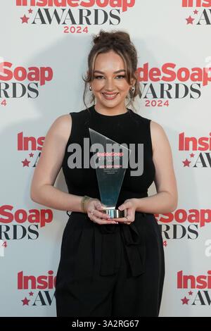 Isabelle Smith at the Inside Soap Awards 2024, Salsa-Temple, Victoria ...