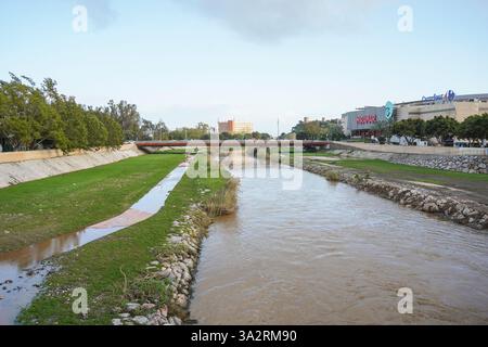 Spain weather, High water levels at Fuengirola river after the storm ...