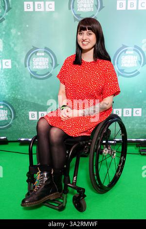 Abby Cook attending BBC's Green Sport Awards, at BBC Radio Theatre ...