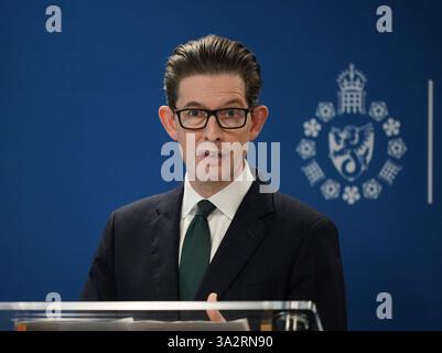 EMBARGOED TO 1300 TUESDAY OCTOBER 8 Ken McCallum, Director General of ...