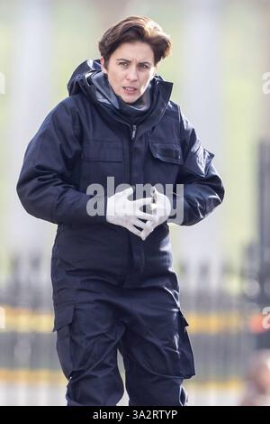 Vicky McClure on set filming the BBC series 'Line of Fire' Featuring ...