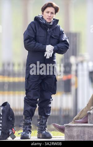 Vicky McClure on set filming the BBC series 'Line of Fire' Featuring ...