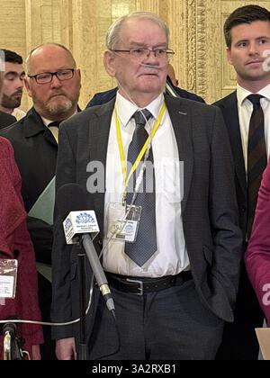 Kingsmill Massacre survivor Alan Black (centre) and Karen Armstrong ...