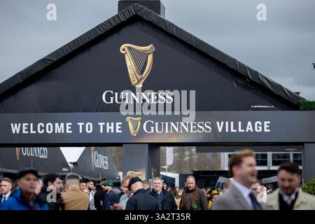 Guinness Village Cheltenham Festival Stock Photo - Alamy