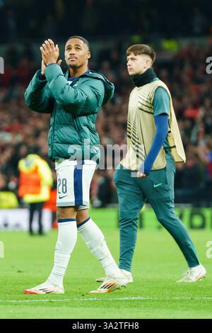 Wilson Odobert of Tottenham Hotspur clapping the fans after the ...