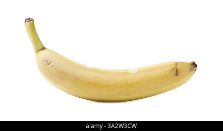 One whole ripe banana isolated on white Stock Photo - Alamy