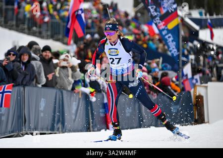 Ingrid Landmark Tandrevold of Norway in action during Women's 12.5km ...