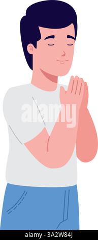 Student Praying Hands Stock Vector Image & Art - Alamy
