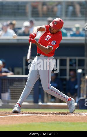 Tampa Bay Rays outfielder James Quinn-Irons (50) catching a fly ball ...