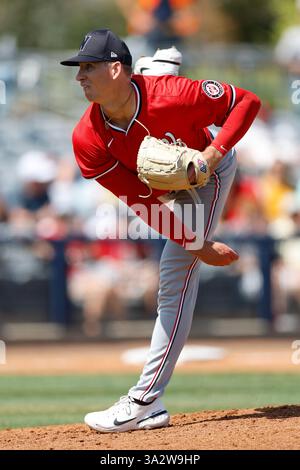 Washington Nationals pitcher Evan Reifert (68) during an MLB Spring ...