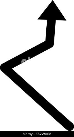Elbow Arrow Upward Stock Vector Image & Art - Alamy
