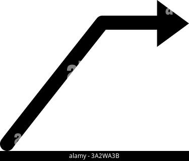 Elbow Arrow Direction Curve Stock Vector Image & Art - Alamy