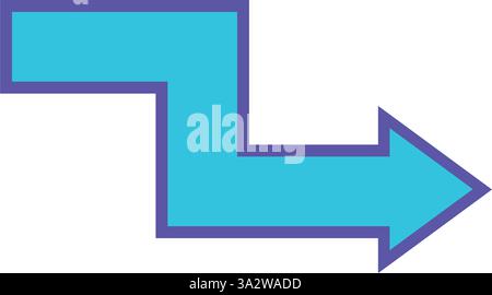 Elbow Arrow Right Angle Stock Vector Image & Art - Alamy