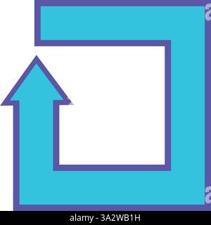 Elbow Arrow Right Turn Stock Vector Image & Art - Alamy