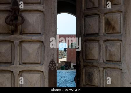 Architectural detail of Gorée Island, 3 km off Dakar. Known for ...