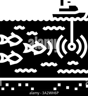 hydrophone world ocean glyph icon vector illustration Stock Vector ...