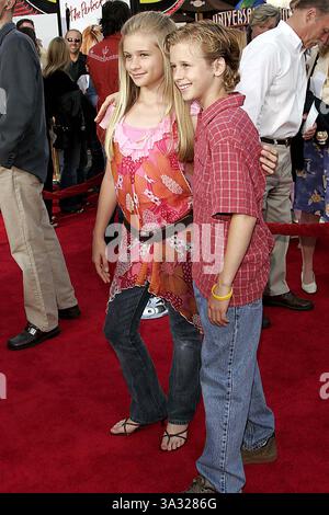 4 June 2005 - Hollywood, California - Jenna Boyd and brother. "The ...