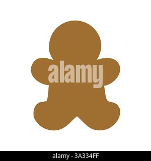 gingerbread man emoji symbol sign icon vector illustration Stock Vector ...
