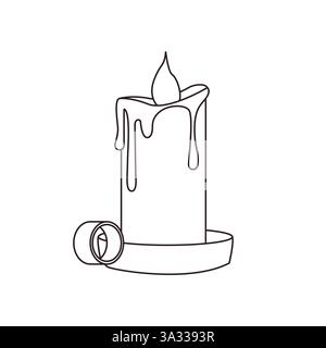 Candle Vector Icon Sign Icon Vector Illustration For Personal And ...