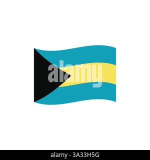 bahamas flag emoji symbol sign icon vector illustration Stock Vector ...