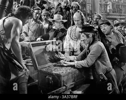 Pirates and Buccaneers with Treasure Chest, on-set of the Film, The ...