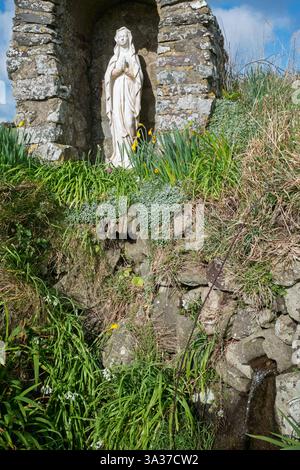 St Non's Well, a holy well and shrine dedicated to the mother of St ...