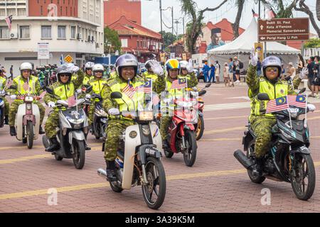 Police officers on motorcycles parade at Turkish 30 August Victory day ...