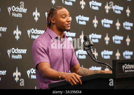 New Orleans Saints safety Justin Reid (21) during an NFL OTA football ...