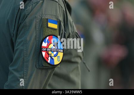 EMBARGOED TO 1500 TUESDAY OCTOBER 22 Ukrainian pilots, who have ...