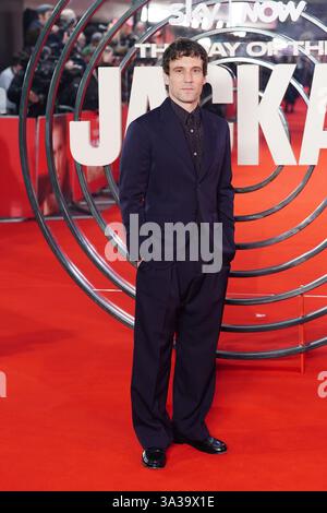 Nick Blood attending the Day of the Jackal UK premiere at Queen ...