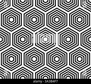 Minimalistic hexagon background. Simple stacked hexagons. Large hexagons. Seamless tileable ...