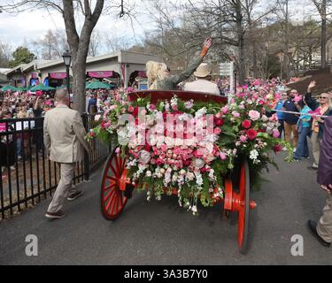 Pigeon Forge, USA. 14th Mar, 2025. Dolly Parton at the Dollywood Dewitt tour to celebrate the ...