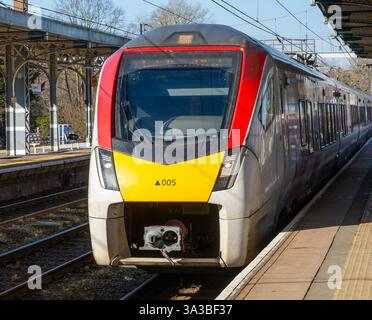 Abellio Greater Anglia class 745 train arriving at platform of railway ...