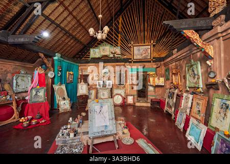 Interior of artist’s workshop at Blanco Renaissance Museum, a museum ...