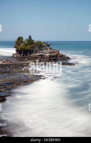 Exterior view of the iconic Tanah Lot island temple. Bali, Indonesia ...