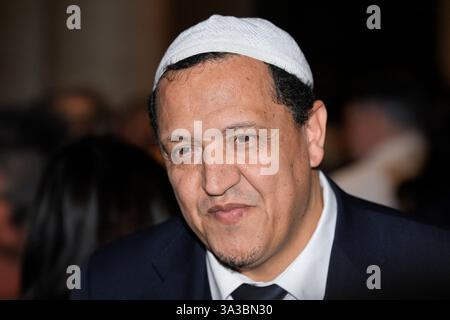 Imam Hassen Chalghoumi during the annual dinner of the CCAF ...
