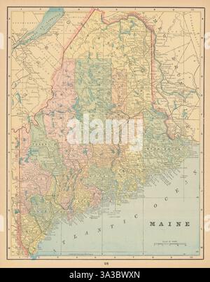 Map of York in Maine Stock Photo - Alamy