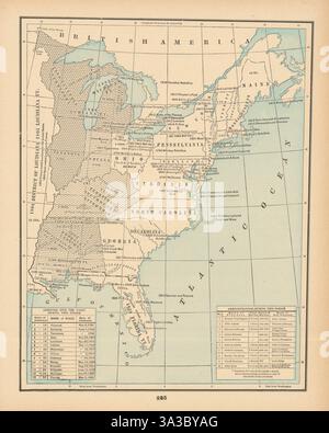 Map Of New York 1789 Stock Photo - Alamy