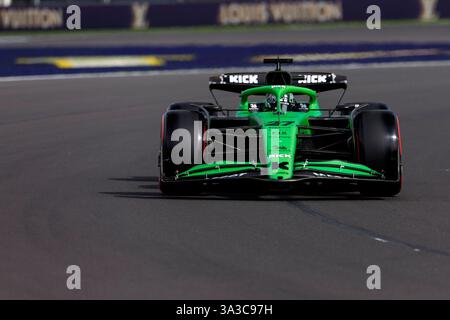 Kick Sauber driver Nico Hulkenberg of Germany celebrates after arriving ...