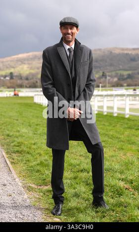 Former footballer Peter Crouch arrives on day three of the 2025 ...