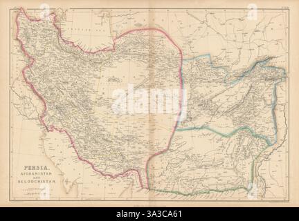 Persia, Afghanistan & Beloochistan. Iran Pakistan. SW Asia. WELLER 1860 ...