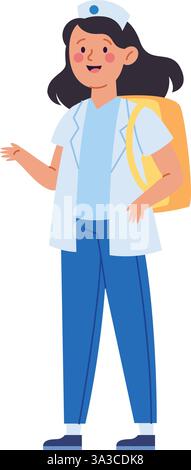 Nursing Student Professional Vector Stock Vector Image & Art - Alamy