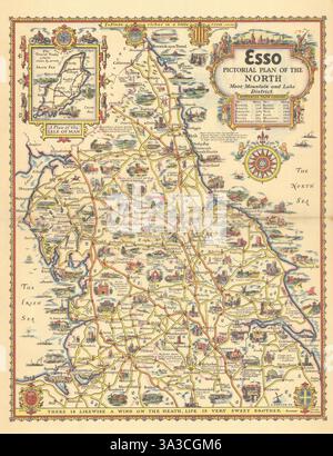 Esso pictorial plan. North Britain Islands. Skye Orkney Arran. TAYLOR ...