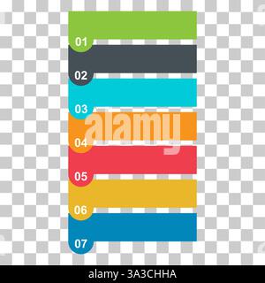 Seven step infographic vertical diagram, business information design ...