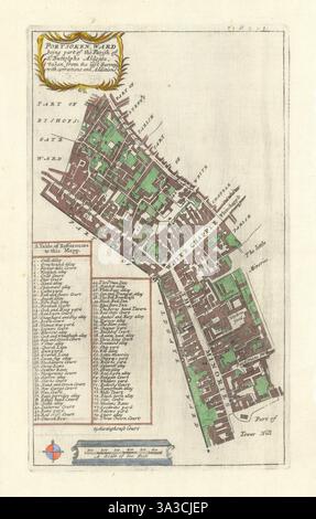 'Portsoken Ward'. Minories Petticoat Lane. City of London. STOW/STRYPE ...