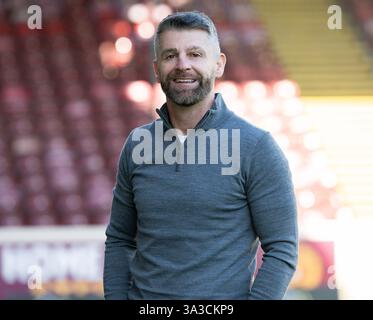 Motherwell manager Stephen Robinson ahead of the Scottish Premier ...